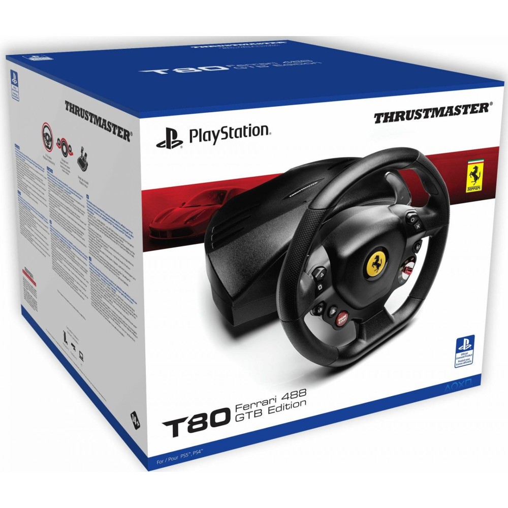 THRUSTMASTER T80 FERRARI 488 GTB EDITION RACING WHEEL PC/PS4/PS5